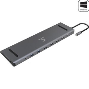 Comsol USB-C to Dual HDMI Multiport Adapter Stand 1080p