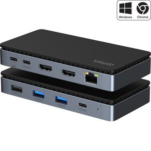 USB-C to Dual 4K HDMI Monitor 9 Port Docking Station