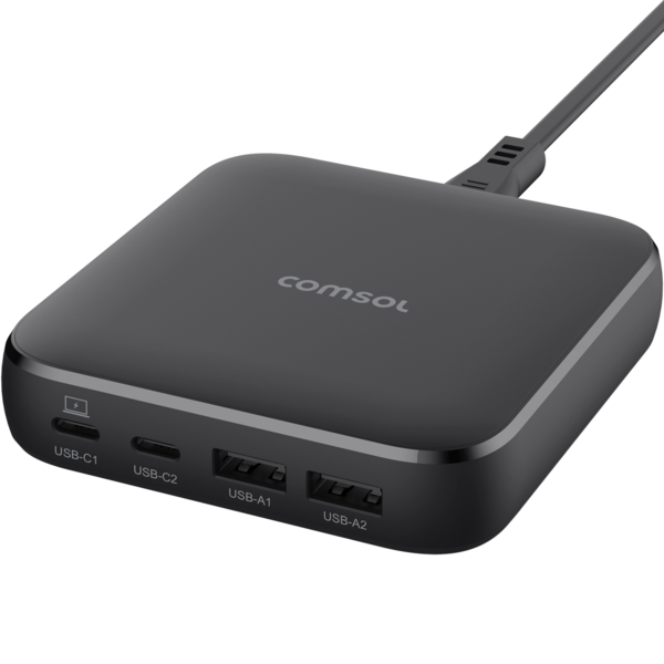 65W 4 Port USB Desktop Charger